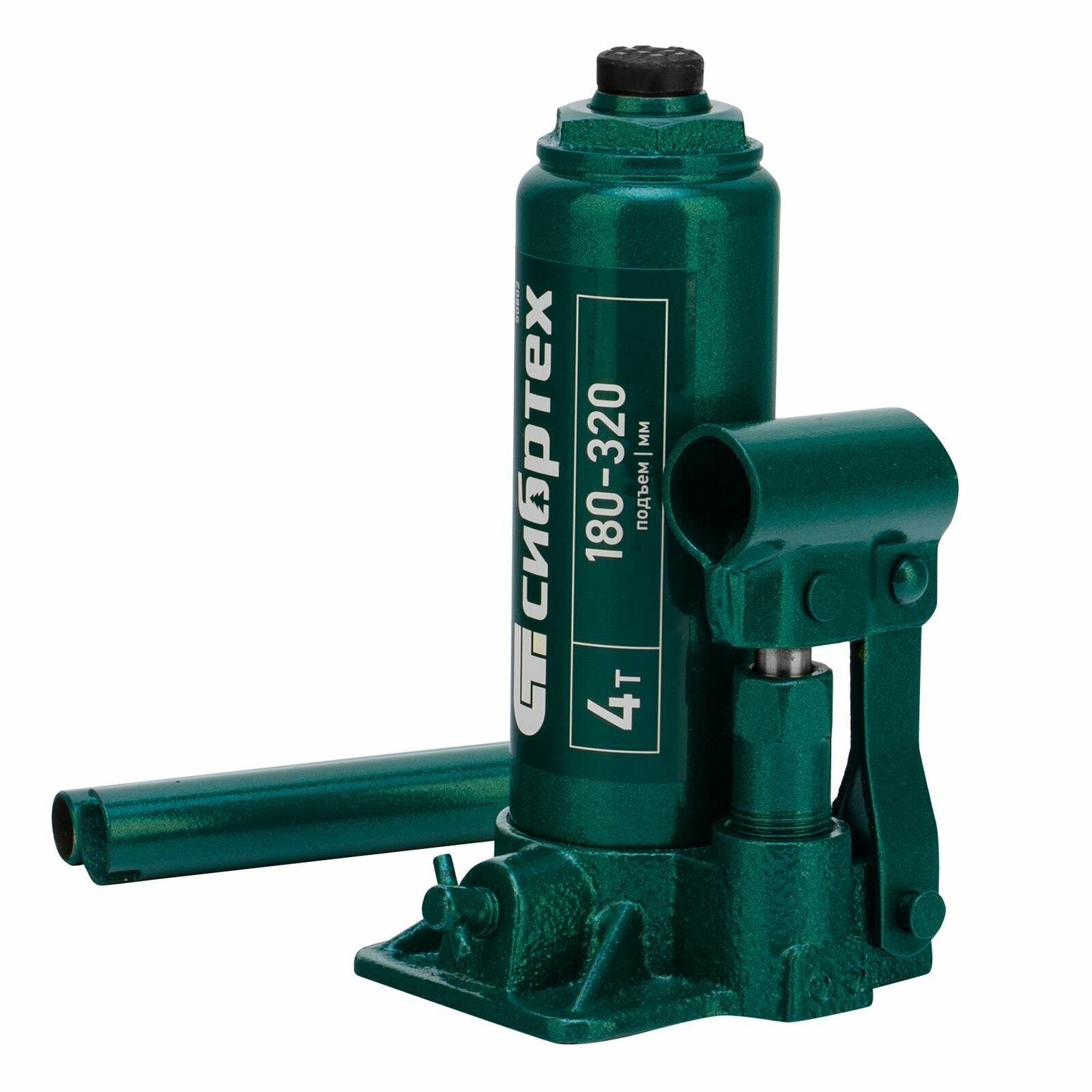 Домкрат гидравлический СИБРТЕХ бутылочный, 4 т, 180-320 мм (50802)