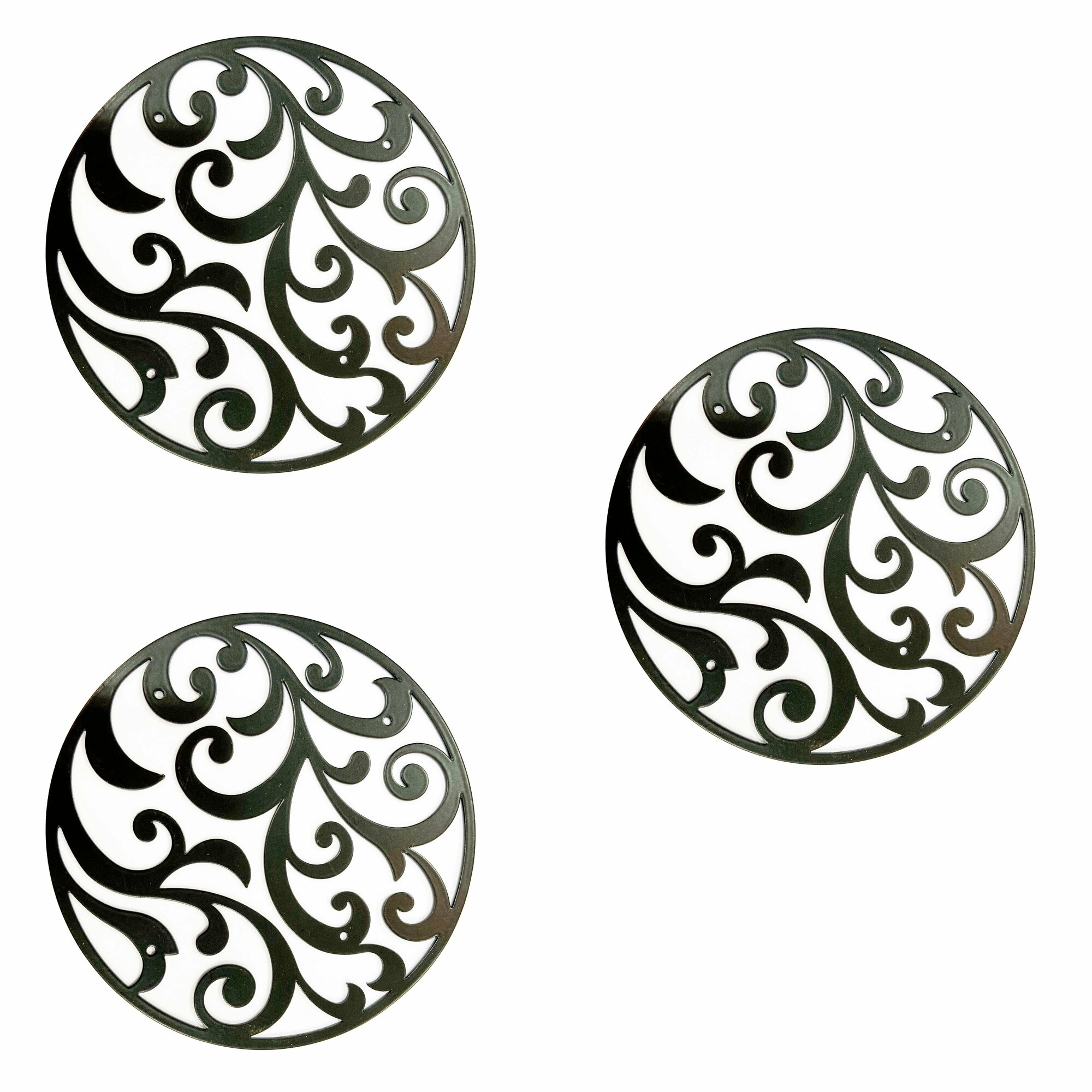 Накладка мебельная декоативная NOEZ К02-100 черный матовый (комплект 3 штуки)