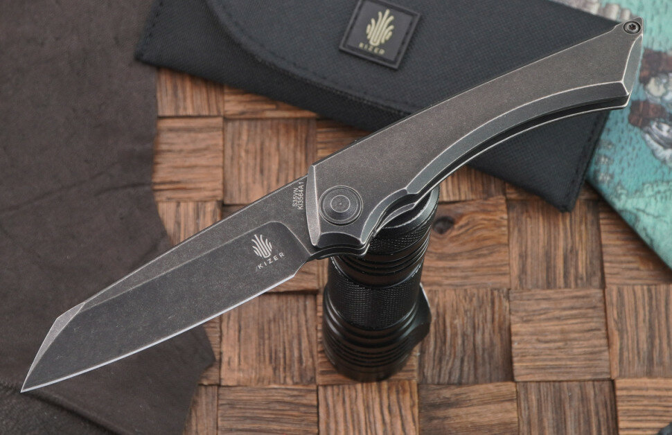 Складной нож Kizer Knives M_Stealth сталь S35VN, титан