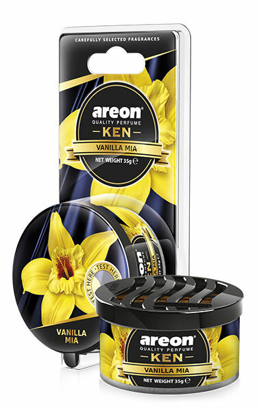 Ароматизатор на панель Areon Ken Vanilla Mia ваниль миа (наполнитель прессованные опилки)