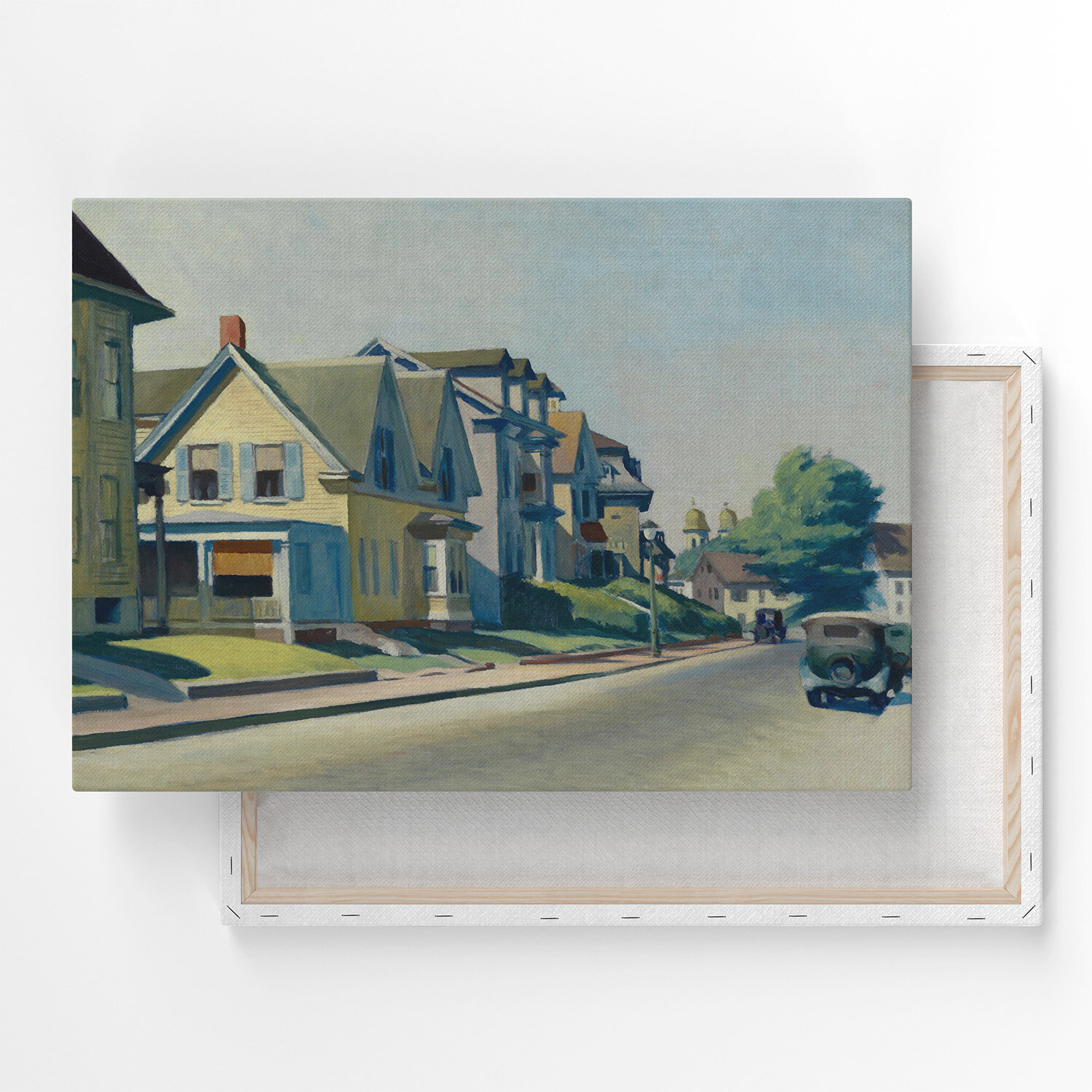 Картина на холсте, репродукция / Эдвард Хоппер - Sun on Prospect Street / Размер 40 x 53 см