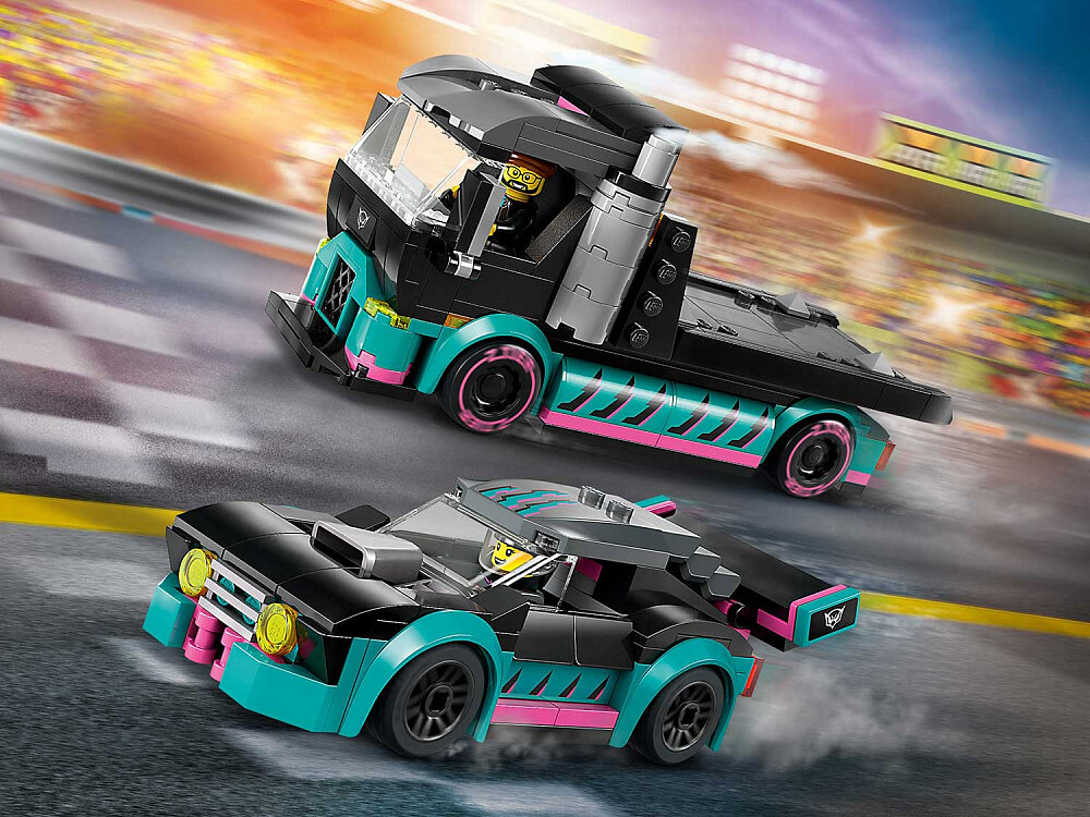 Конструктор LEGO City 60406 Конструктор Гоночный автомобиль и автовоз