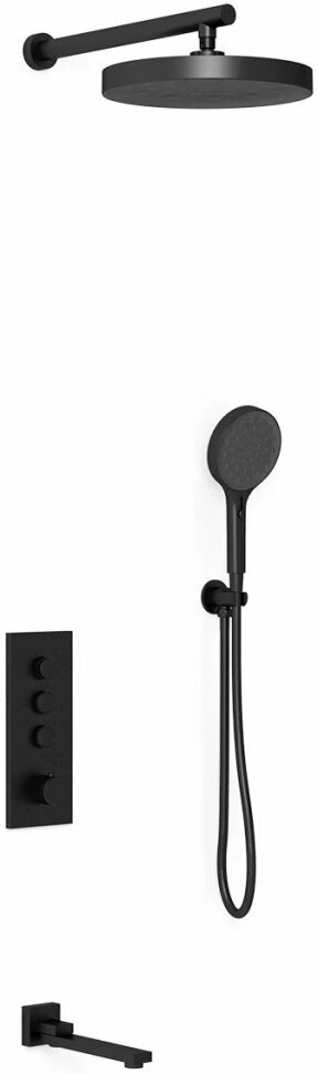 Душевой комплект 300 мм Vincea Inspire VSFW-433TI2MB