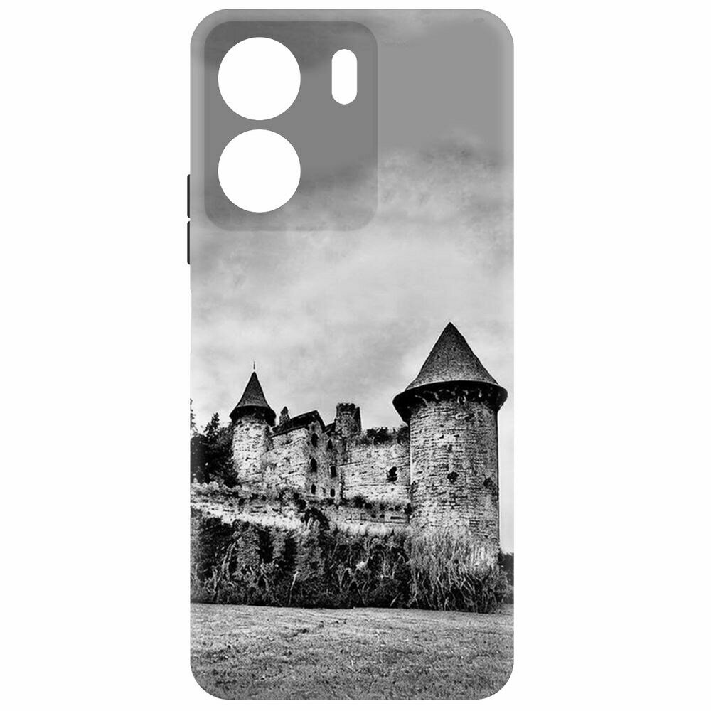 Чехол-накладка Krutoff Soft Case Старый замок для Xiaomi Redmi 13C черный