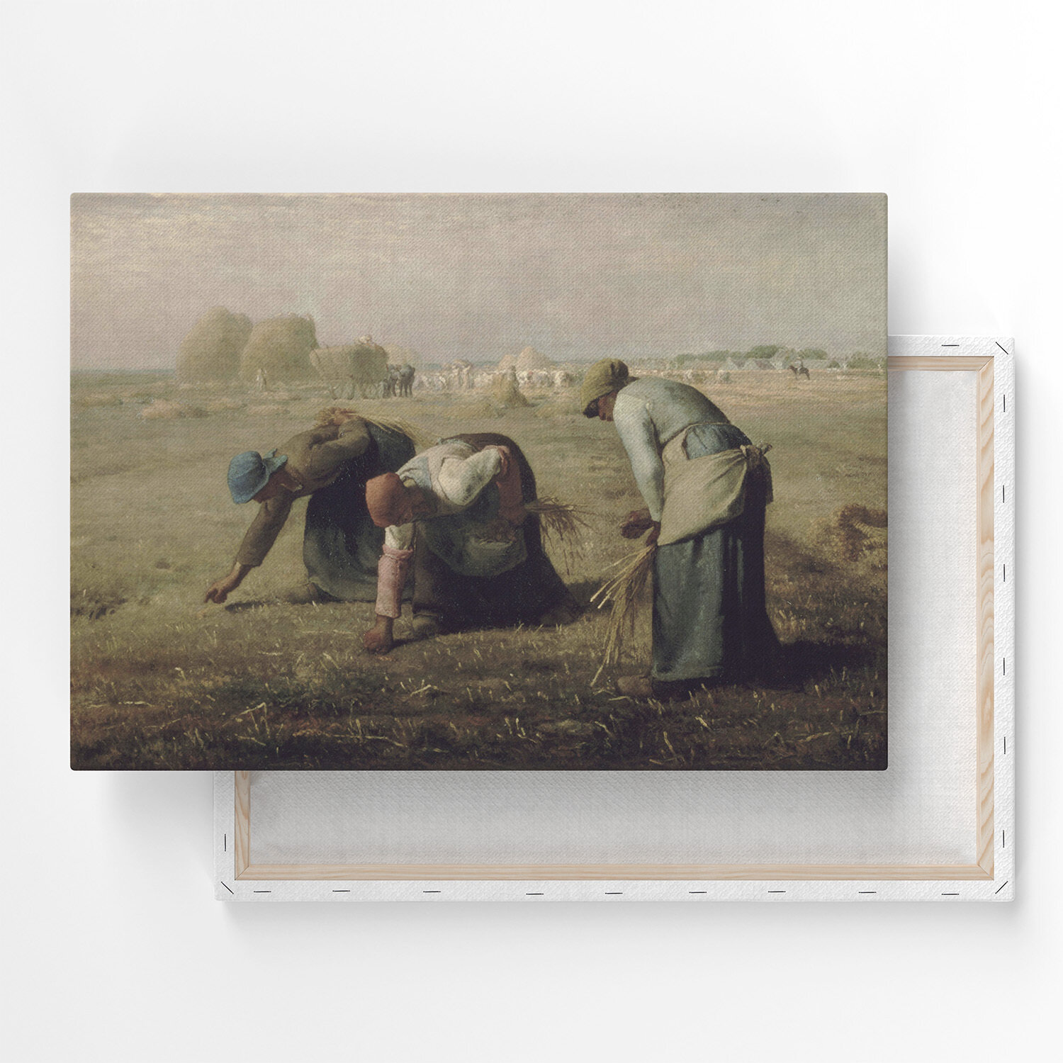 Картина на холсте, репродукция / Жан-Франсуа Милле - Gleaners / Размер 80 x 106 см