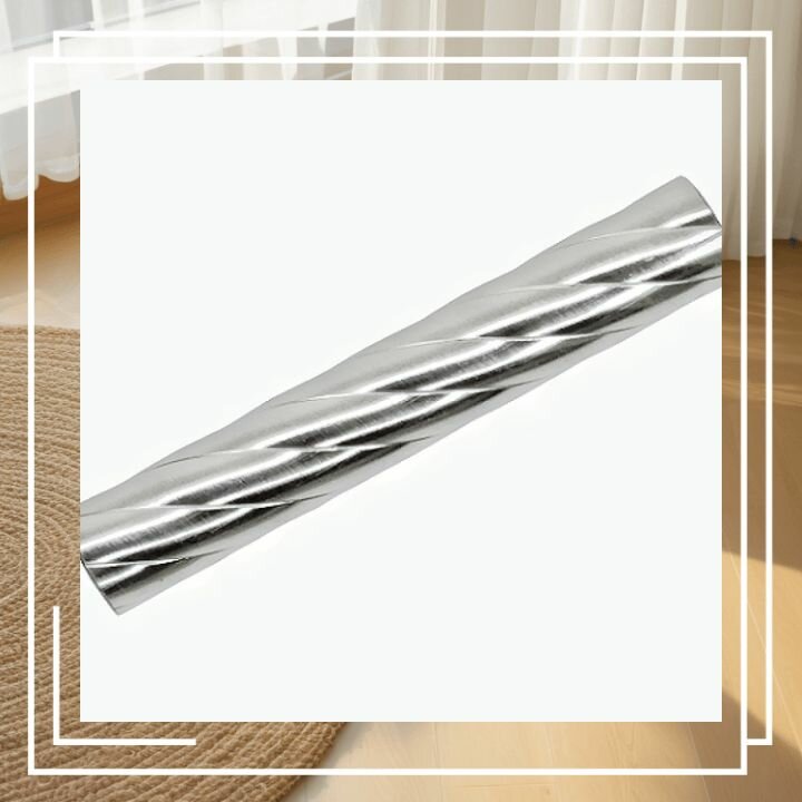 Штанга целая витая для металлического карниза вилма галерея D19140см Хром