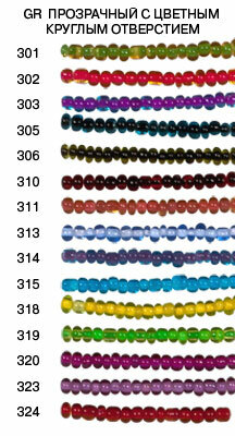 Zlatka Бисер GR-LU54 11/0 (0301-0324) 10 г для вышивания бисероплетения и рукоделия цвет №0324 т. красный