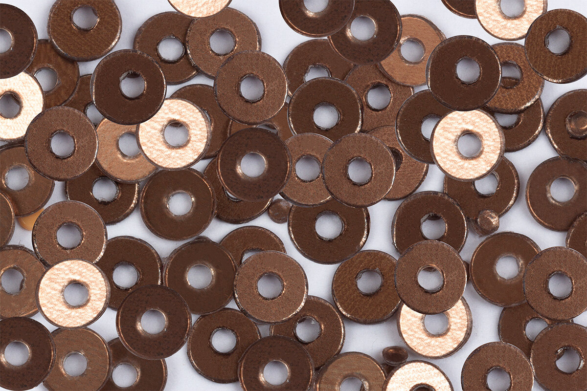 Пайетки россыпью "Zlatka" ZF-10 3 мм 10 г №17 коричневый