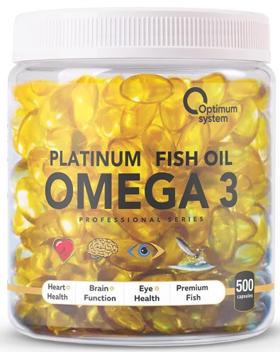Optimum System Omega-3 Platinum Fish Oil 500 капсул
