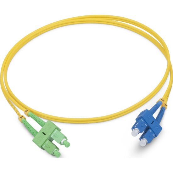 Патч-корд оптический Toplan , дуплексный, SC/APC-ST/UPC, SM 9/125, 3 м, LSZH