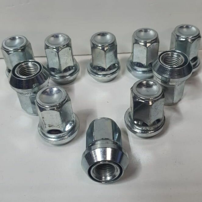 Гайка колёсная c подстроечным конусом, 12х1,5х34, под 19 ключ, 10 штук