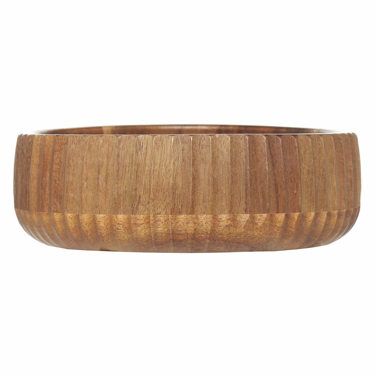 Салатник, 19х6 см, дерево, рифленый, Noble tree, Kuchenland