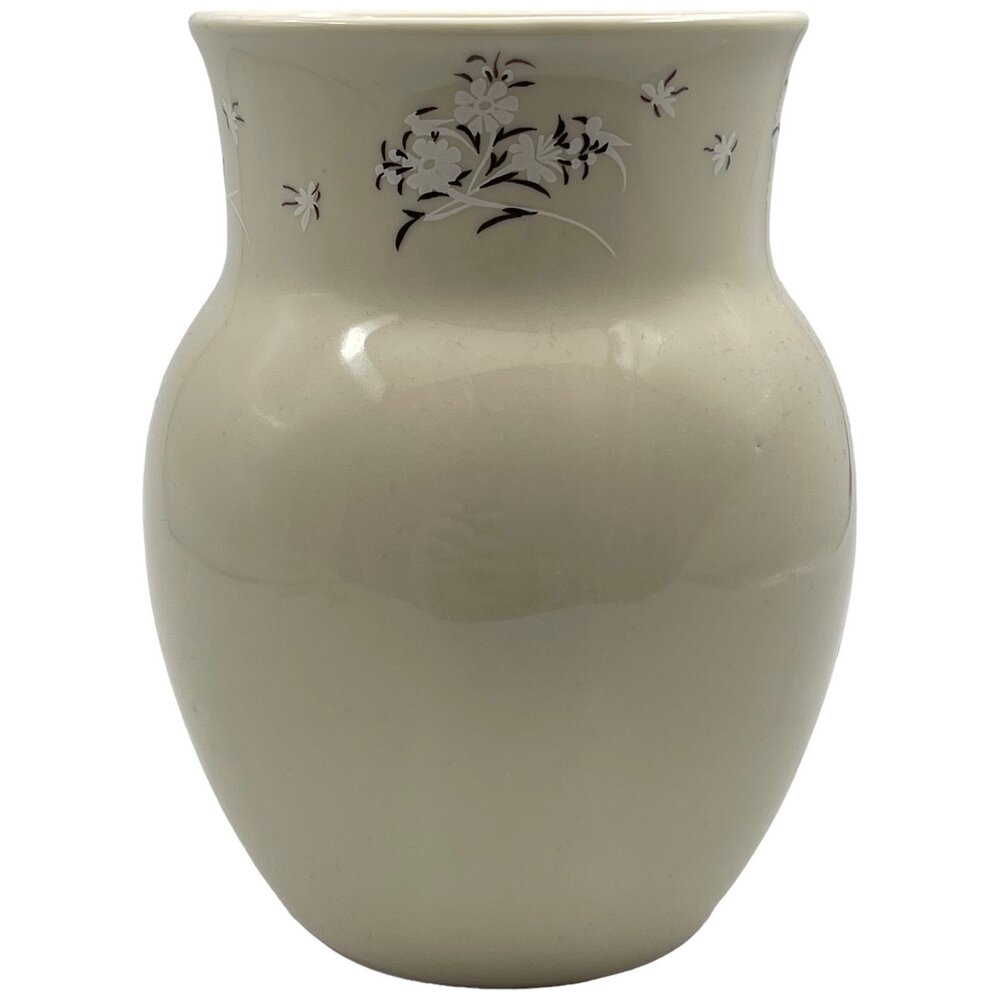 Ваза "Цветочная кайма", 14 см, керамика, 2000-2010 гг, Design Collection, Китай