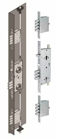 Замок врезной Mul-t-lock 415 G никель