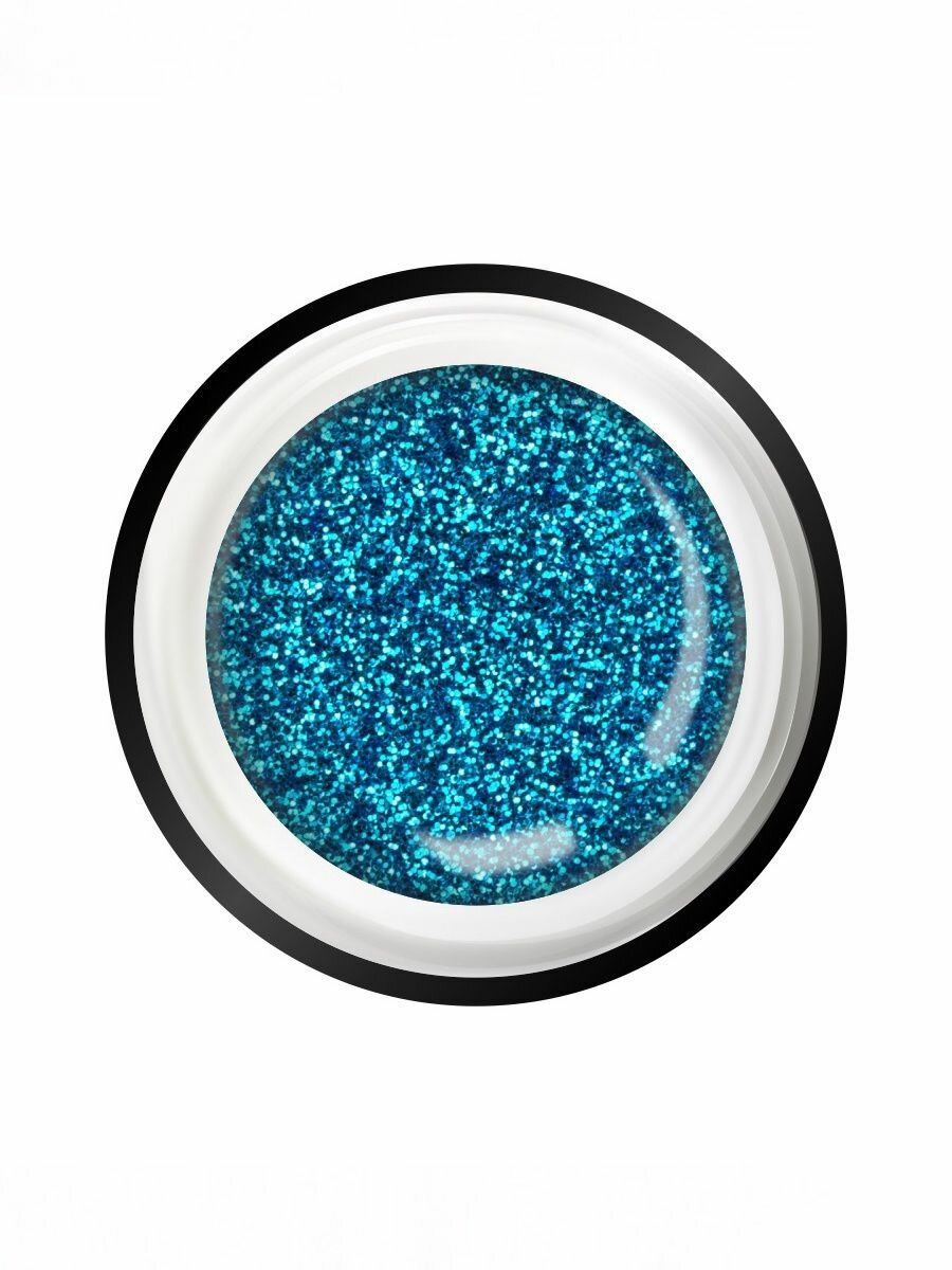 Nail Club Гель-краска с блёстками и глиттером GML-13 Wolfram, 5 мл.