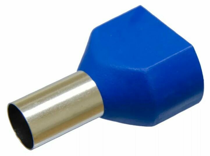 Наконечник штыревой двойной изолированный для провода сечением 2х0,75мм2 длиной 10мм арт.51393S Sorrex OY (100 штук)