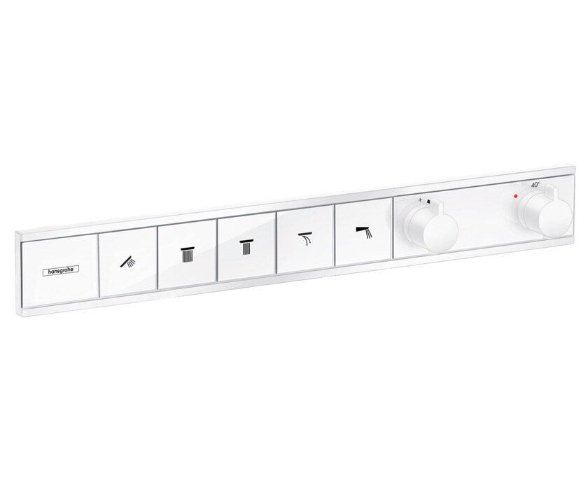 Термостат белый Hansgrohe RainSelect для скрытой установки 5 функций 15384700
