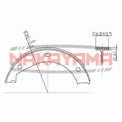 Колодки тормозные барабанные задние BMW 3 94-98, 5 Nakayama HS7131NY