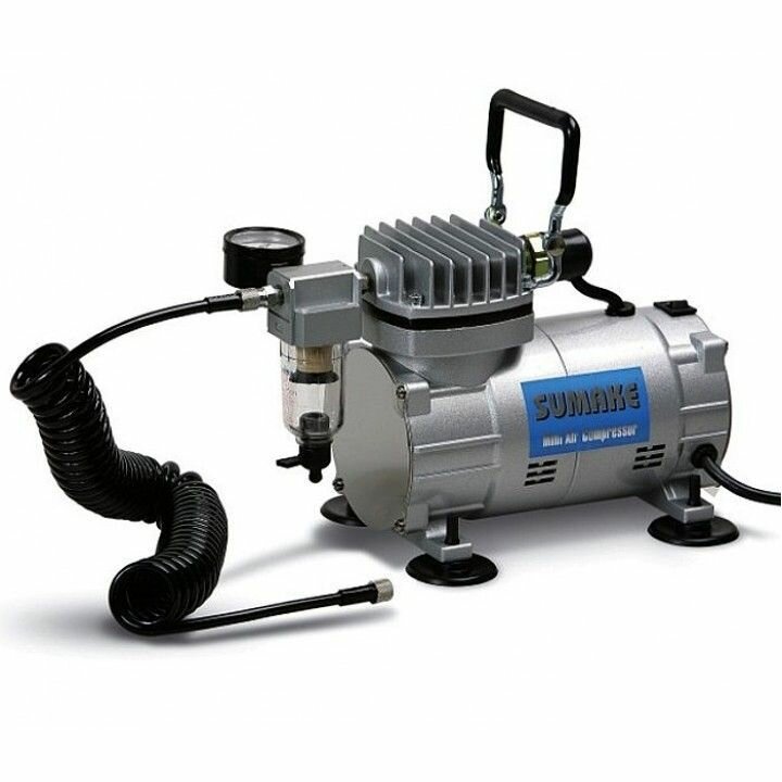 Мини-электрокомпрессор поршневой 110v/220v, 1,8 л. с. SUMAKE MC-1100HFGM