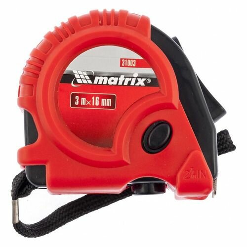 Рулетка MATRIX Rubber, 3м [31003 ]