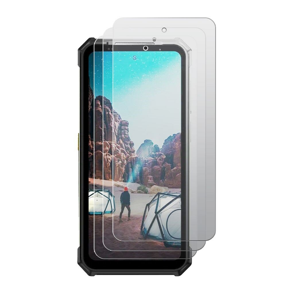 Комплект из 3-х защитных гибридных стекол матовых Krutoff для Ulefone Armor 24