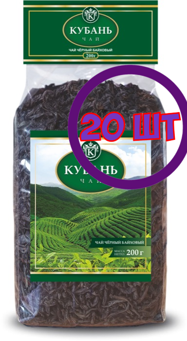 Чай черный листовой Азерчай Кубань, м/у, 400 г (комплект 20 шт.) 6820591