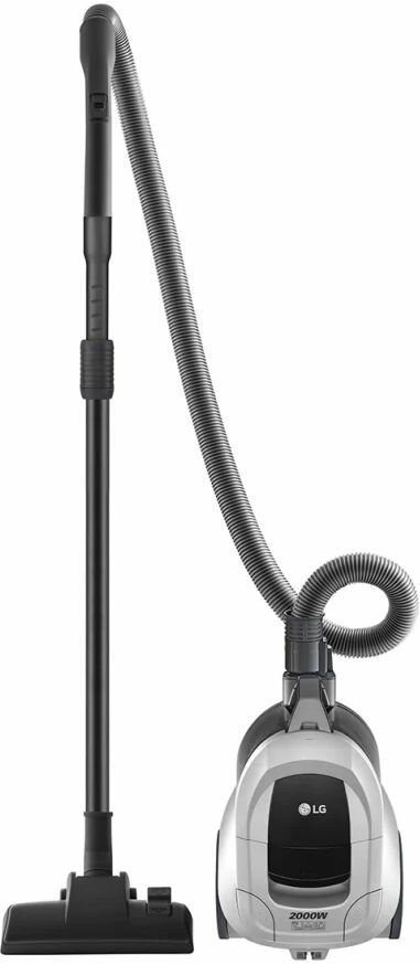 Пылесос LG VC5420NNTS серебристый/черный, мощность 2000Вт, уборка: сухая, объем пылесборника 1.3л, мощность всасывания 380Вт, длина шнура 5.3м (VC5420NNTS. AFSQCIS)