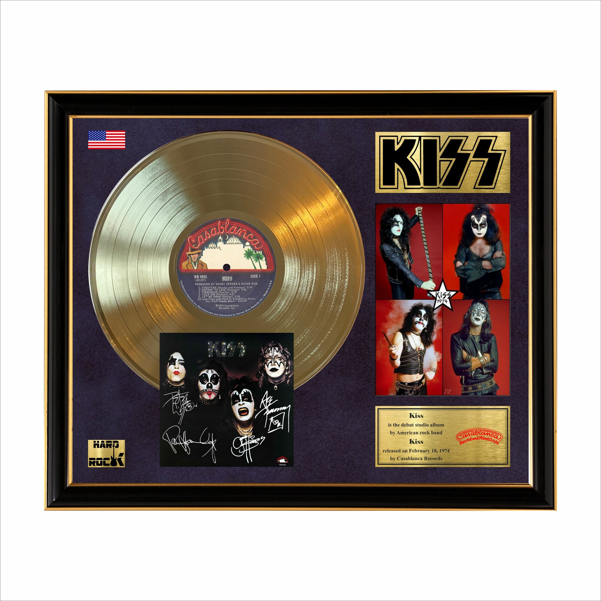 Картина в рамке Kiss