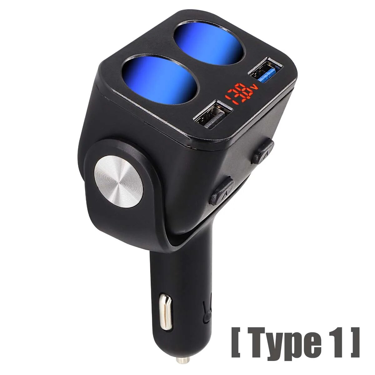 12 В-24 В автомобильный прикуриватель, разветвитель, светодиодный автоматический USB-зарядное Type 1