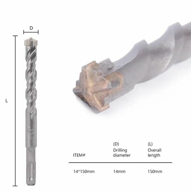 Сверло по бетону XCAN с хвостовиком SDS PLUS, размер 14х150 мм