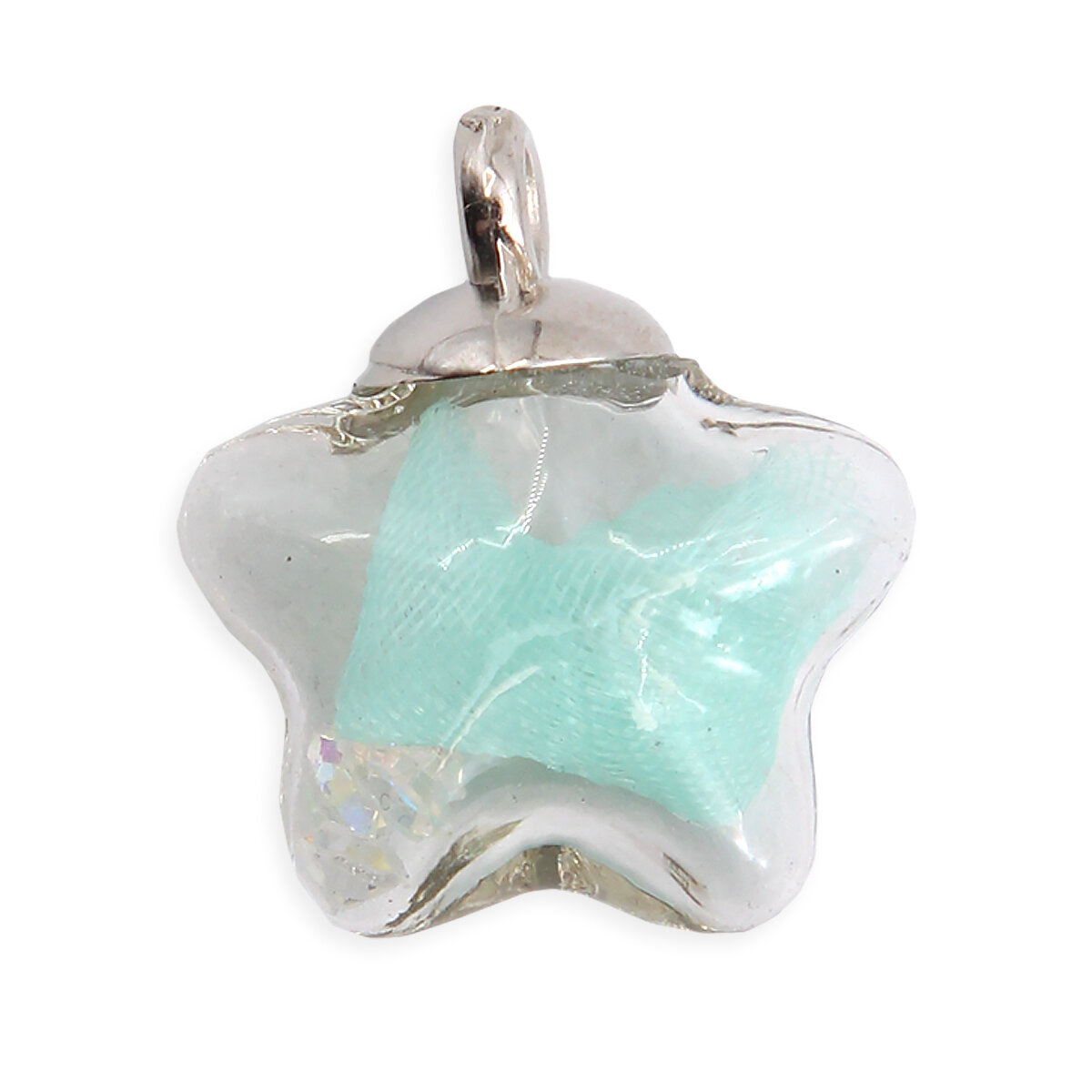 Подвеска для украшений, бижутерии и поделок Astra&Craft Звезда, 66871-5, пластик (голубой)