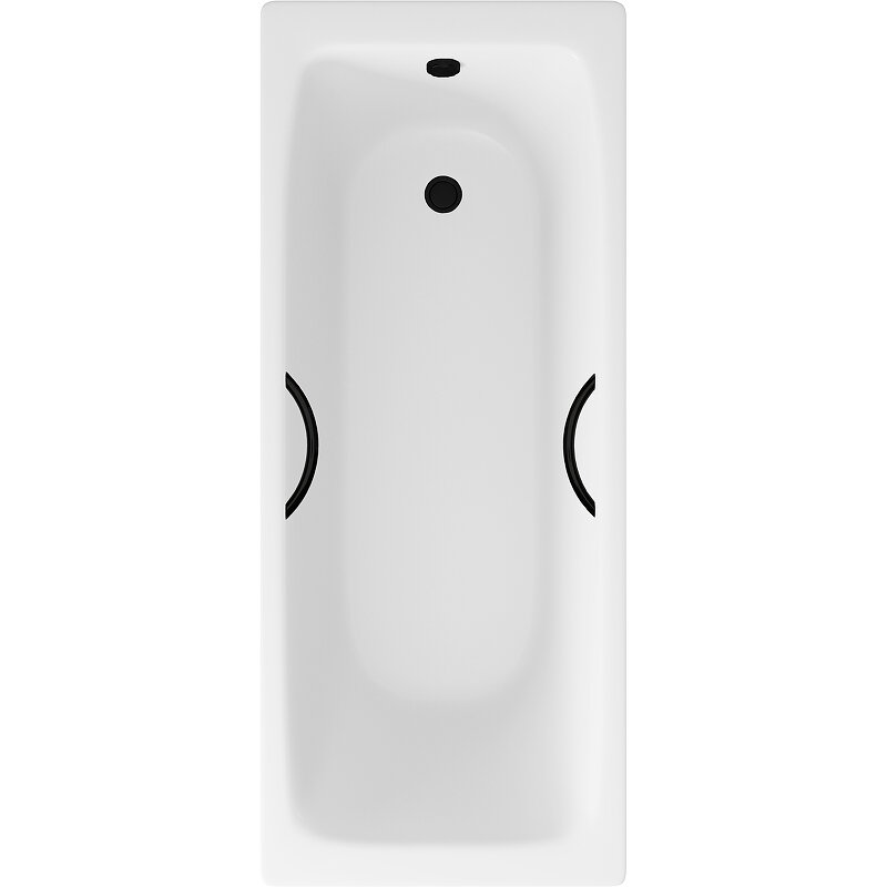 Ванна чугунная (170х75) Delice Biove DLR220509RB с отверстиями под ручки