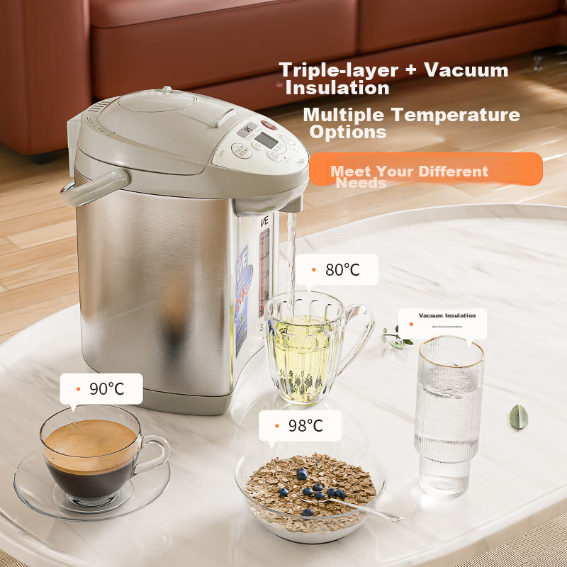 TIGER Electric Kettle, Vacuum Insulated Water Boiler, Japanese Imported PVW-B30C, 3L