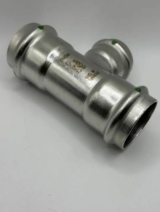 Тройник под пресс переходной 42x35x42 VIEGA Sanpress Inox SC-Contur (435837)