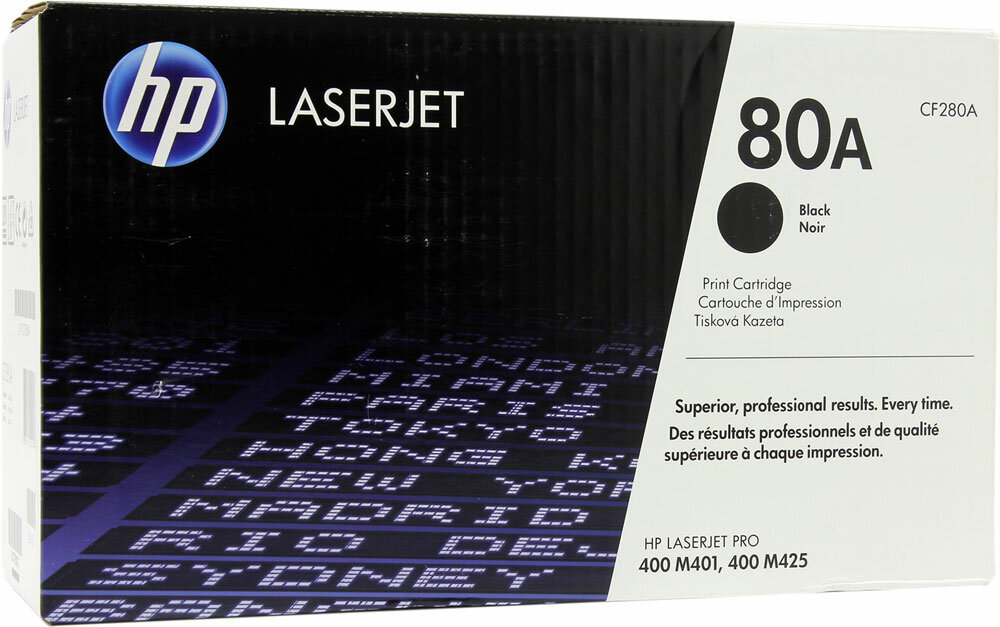 Картридж для лазерного принтера HP 80A (CF280A) черный