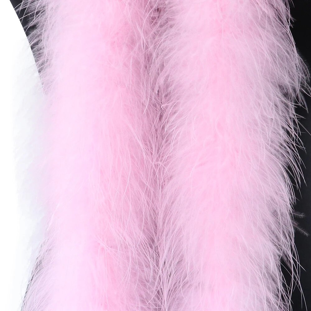 Боа из перьев марабу Light Pink, 22G, 2 м