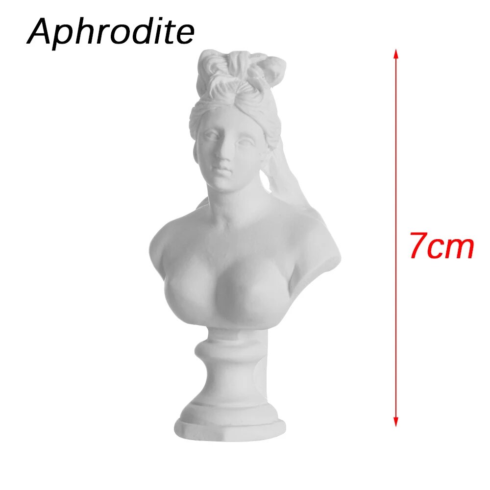 Мини гипсовая статуэтка греческой мифологии белая Белый, 7 Aphrodite