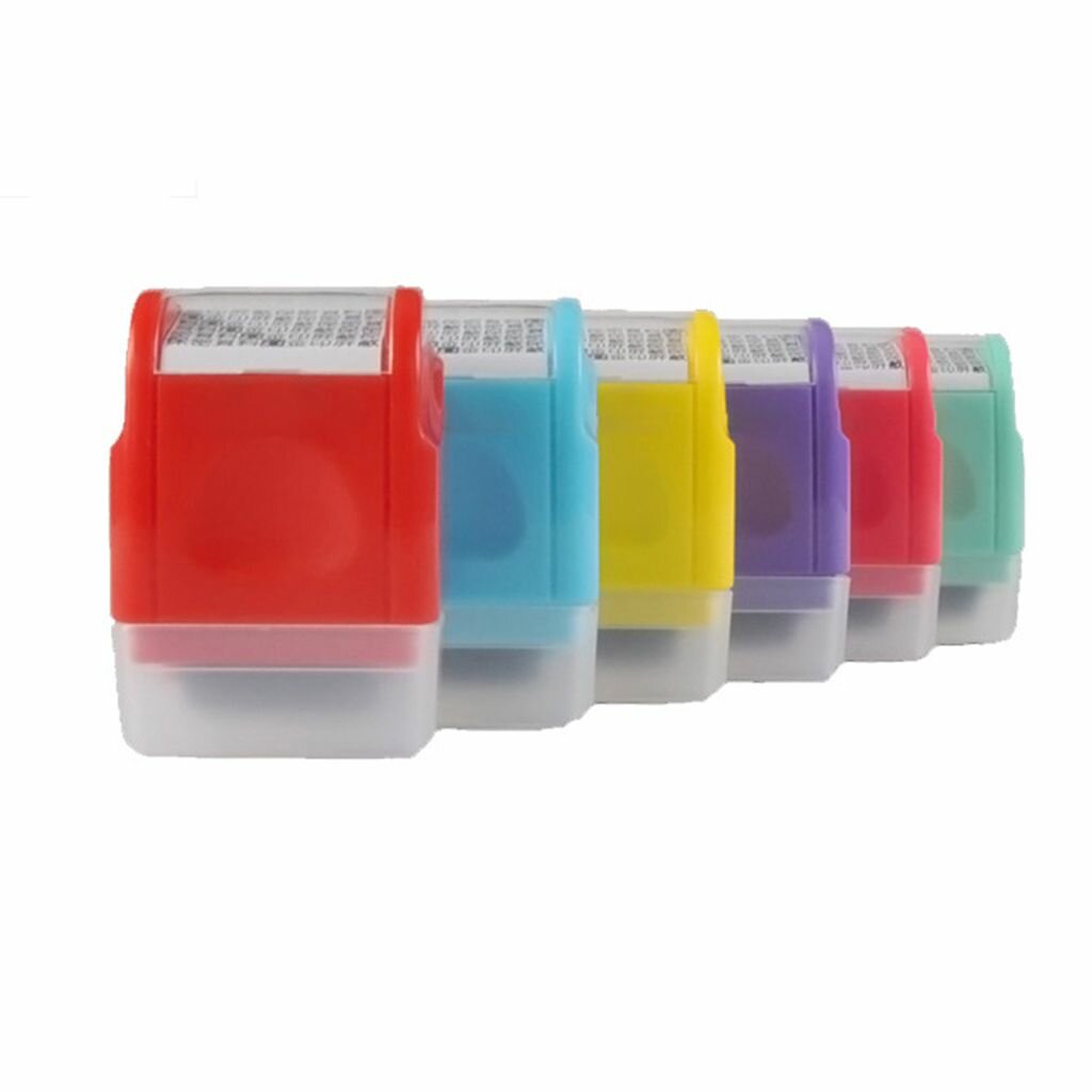 Штамп декоративный, Ручной секретный штамп с цветными случайными символами