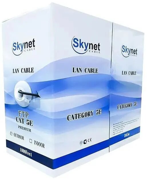 Кабель SKYNET CSL-FTP-4-CU FTP, cat.5E, 305м, серый