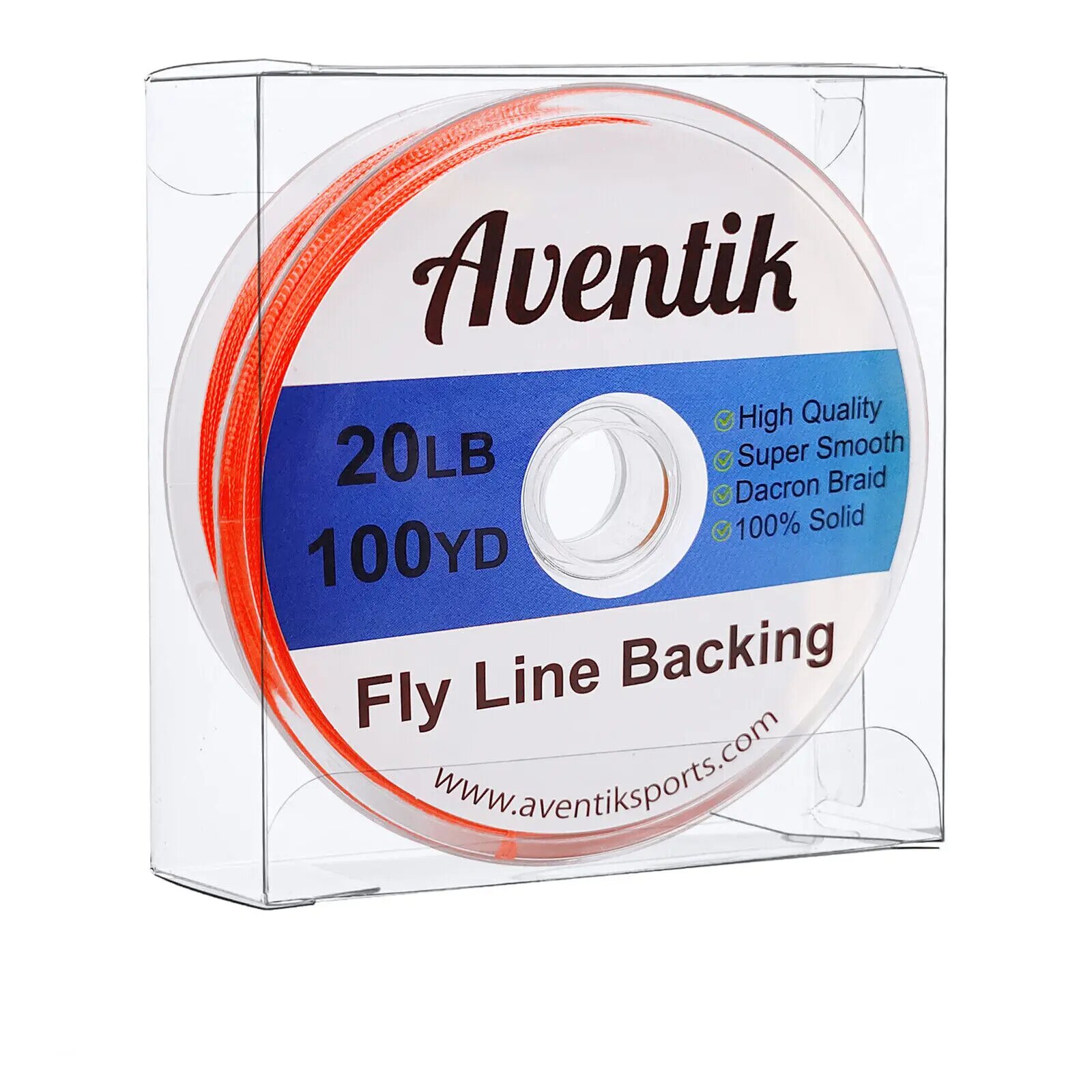Aventik леска для нахлыста, оранжевая, 100 ярдов, 30LB