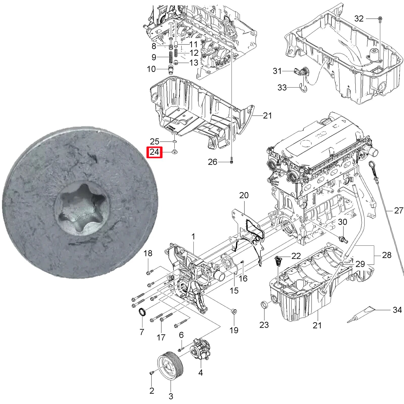 Болт пробки сливного бака моторного масла для Opel Vauxhall ADAM Agila ASTRA F G H J COMBO CORSA B C D E CALIBRA CASCADA FRONTERA