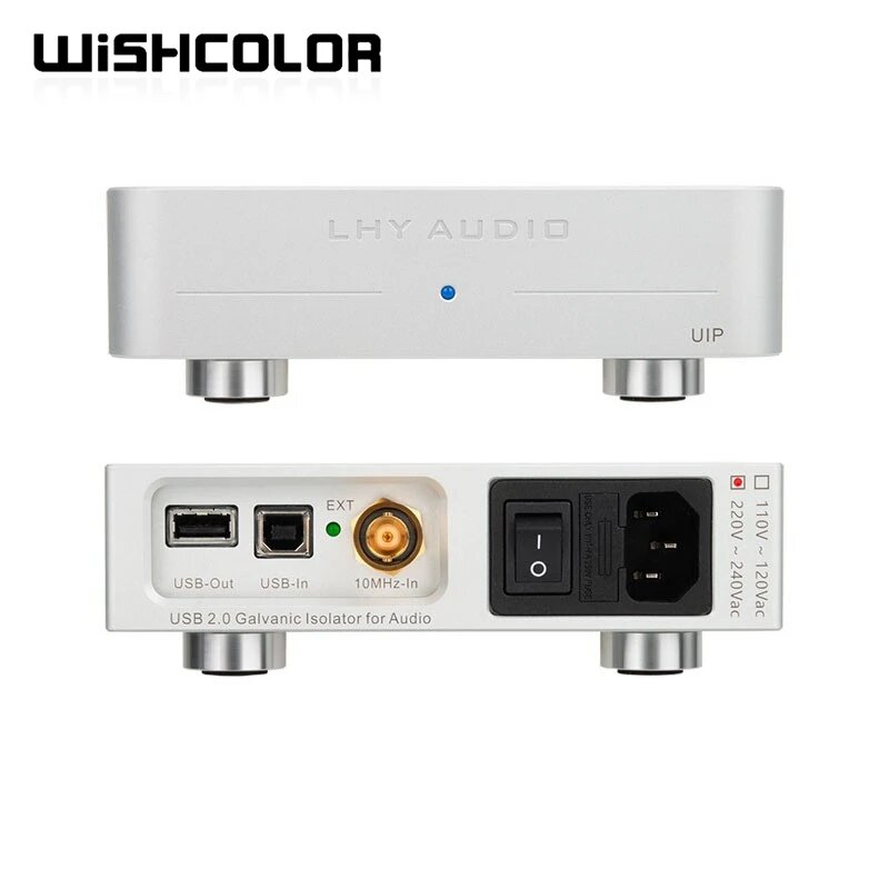 Wishcolor FMC Audio HiFi Enthusiasts Ethernet Purifier Silvery
