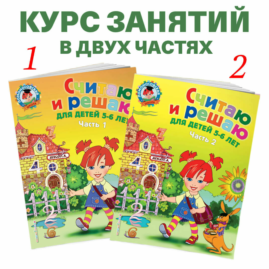 Володина Н. В. Считаю и решаю: для детей 5-6 лет. Ч. 1, и Ч 2. комплект. 2-е изд, испр. и перераб.