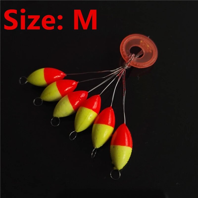 Поплавки для рыбалки OTTER BROTHER 6 в 1 Two-tone 10packs M