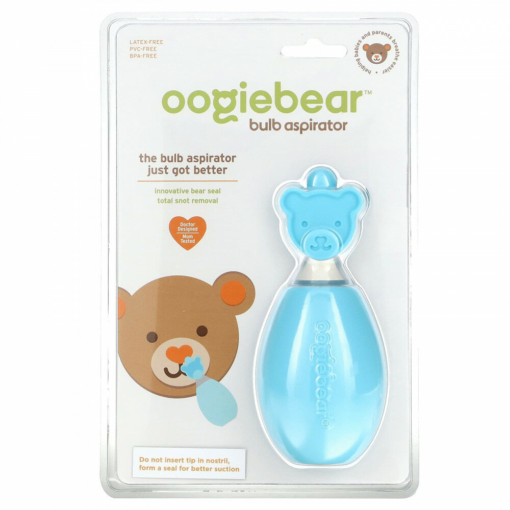 Oogiebear, аспиратор, синий, 1 шт.