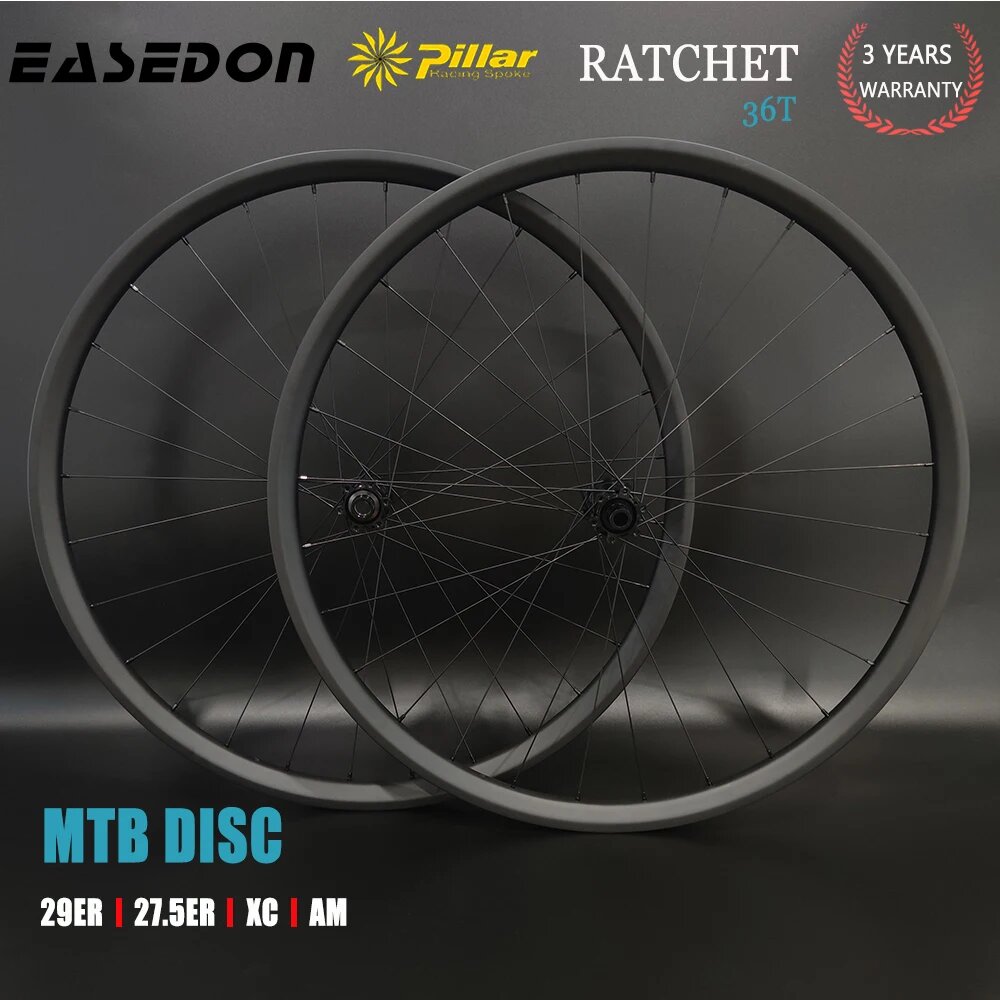 Колеса EASEDON Goldix M310 карбоновые MTB 29ER 27.5 650B 28/30/33/35 мм UD, 29ER, Fly Weight, Matte, 33x25mm Asymmetry