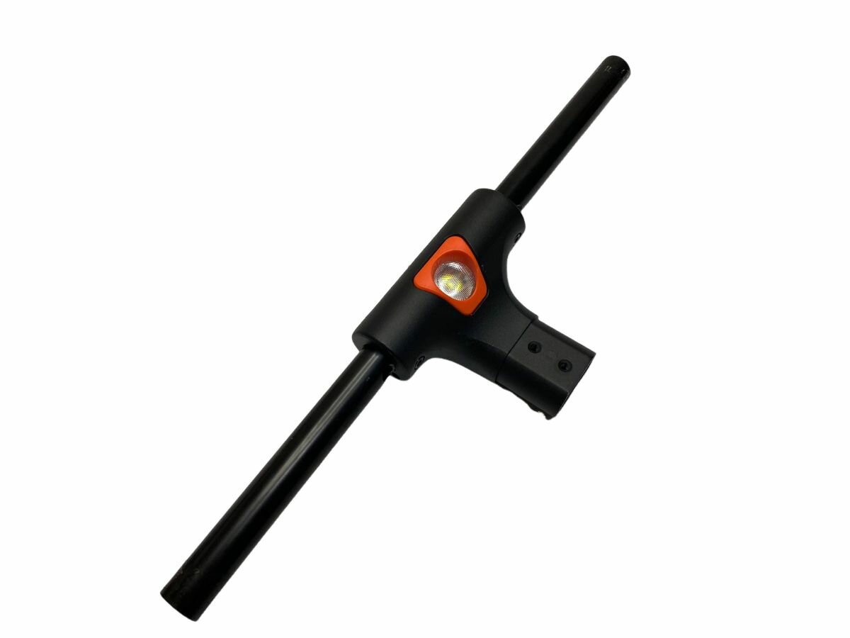 Руль KUGOO S1, с фарой, для электросамокатов, чёрный, оранжевый
