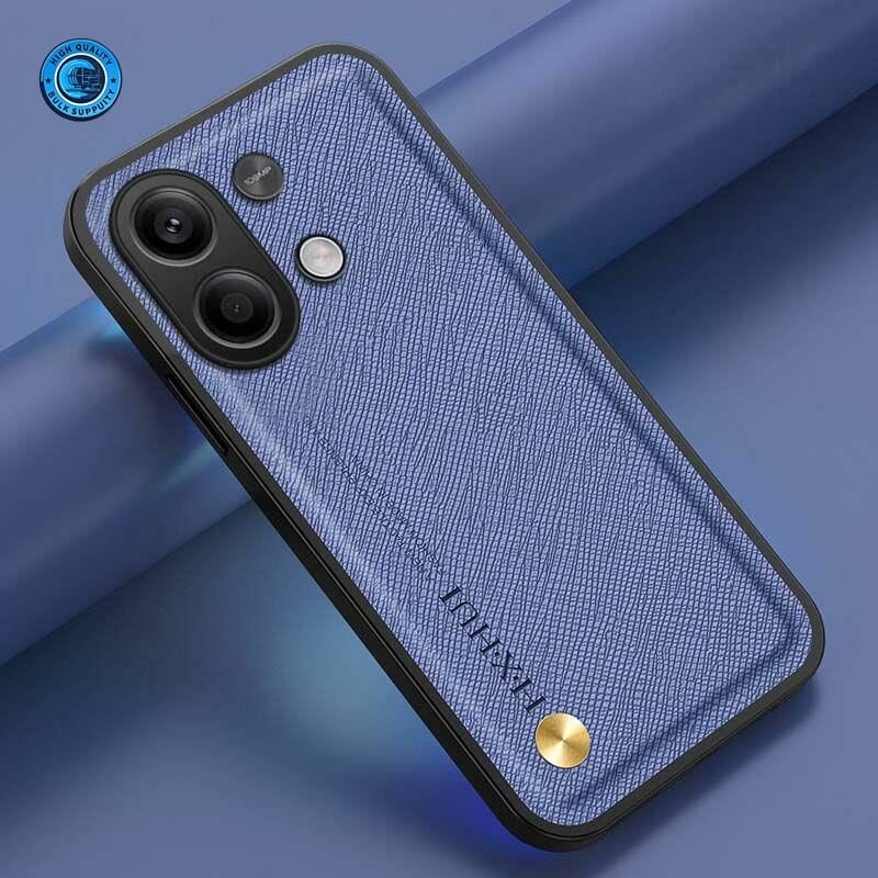 Кожаный Чехол На Redmi Note 13 4G(Редми Ноут 13 4G) Классический Роскошный Деловой, Прочный Чехол Для Мужчин И Женщин