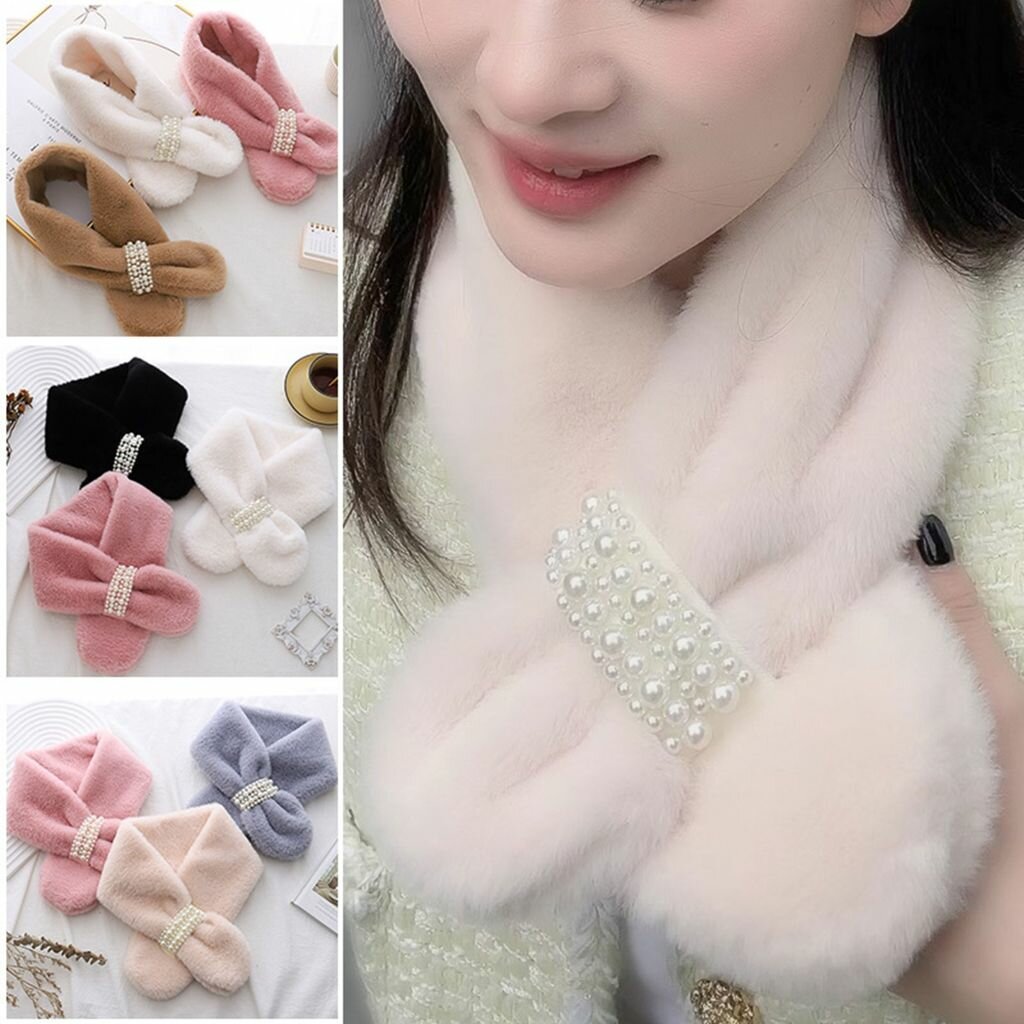 Палантин  для женщин,20 см, белая — фото 1