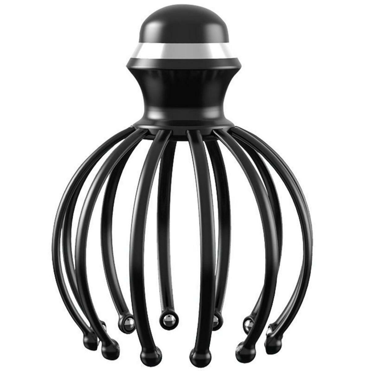 Массажер для головы Scalp Relaxation 12-зубчатый электрический массажер для головы, черный